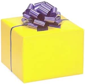 Amazon.com: Solid BRIGHT YELLOW Gift Wrap Wrapping Paper 16 Foot Roll ...