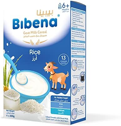 Bibena Baby Cereal with Goat Milk and Rice - 100% Natural Ingredients ...