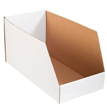 Amazon.com: Aviditi Jumbo Corrugated Cardboard Storage Bins, 8"x 24"x ...