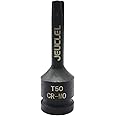 Amazon.com: JEUCLEL T50 Torx Star 6 Point Impact Bit Socket, T50 1/2 ...