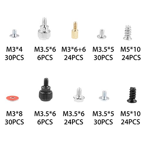 HanTof 228Pcs Personal Computer Screws Kit for DIY & Repair,PC ...