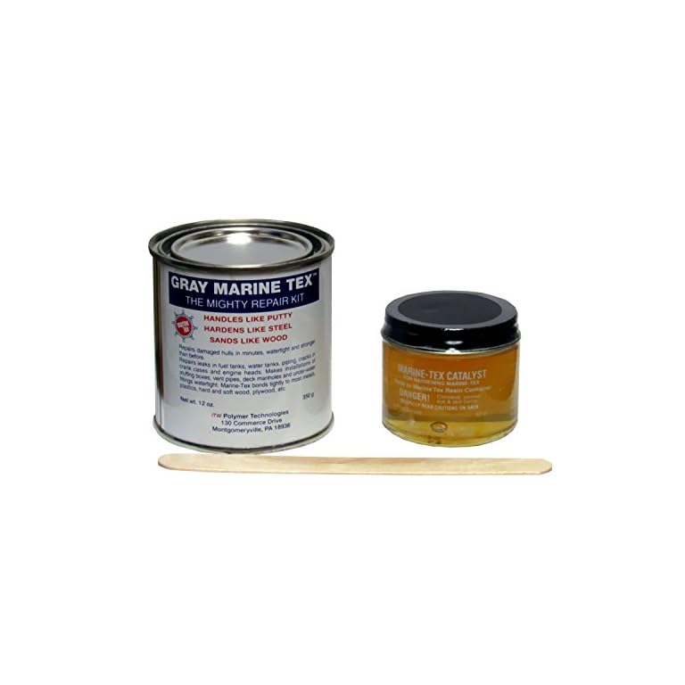 Marine-Tex Epoxy Putty Gray 12 Ounce (3/4 lb) Kit - MasterBasser