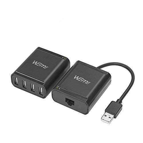 Weme Usb Extender, 4-Port Usb 2.0 Ethernet Extender Hub Over Cat5 ...