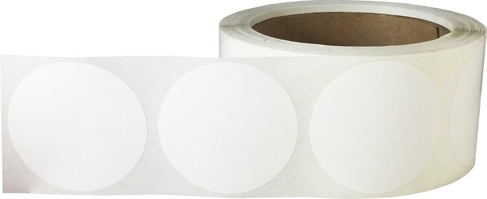 White Circle Stickers, 51 mm 2 Inch Dot Labels 500 Pack – BigaMart
