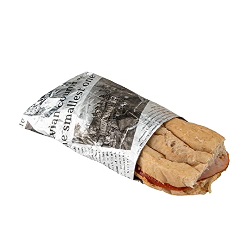 Foil Lux 12 x 12 Inch Sandwich Wraps, 500 Insulated Food Basket Liners ...