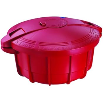 Amazon.com: Prestige Microchef 4-Liter Microwave Pressure Cooker, Red ...