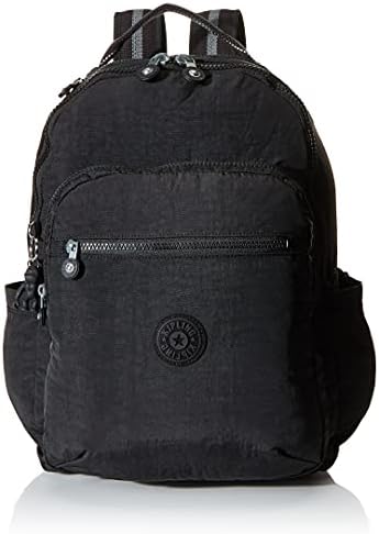 Kipling Seoul, Large Backpack, Black Noir, One Size, SEOUL price in ...