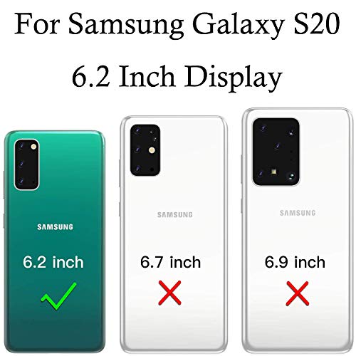 Samsung Galaxy S20 Case, Rosebono Slim Hybrid Dual Layer Shockproof Hard Cover Graphic Fashion ...