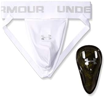 Amazon.com: Under Armour Men's Performance Jockstrap with Cup, White (100)/Silver, XX-Large ...