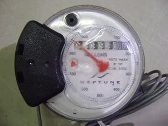 New Neptune Water Meter Auto H65N 6" T/T Register Head Gallons 0106 ...