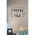 Amazon.com: JS Artworks Coffee and Tea Vinyl Wall Art Decal Sticker ...