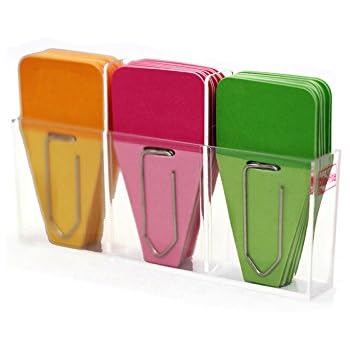 Amazon.com : Pendaflex Pilesmart Label Clips with Write On Tabs ...