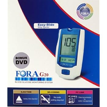 Amazon.com: FORA G20 Blood Glucose Meter for Diabetes and Health ...
