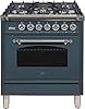 ILVE UPN76DMPGUX 30" Nostalgie Series Freestanding Single Oven Dual ...
