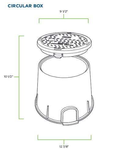 Orbit 53211 Sprinkler System 10-Inch Circular Valve Box Renewed ...
