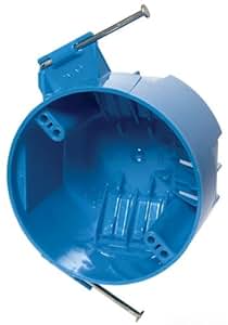 Carlon B520A-UPC Ceiling Fan Box, New Work, 4-Inch Diameter by 2-1/4 ...