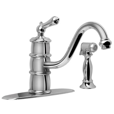 Graff Faucets G 4720 LM9 Prescott Kitchen Faucet w Side Spray Satin ...