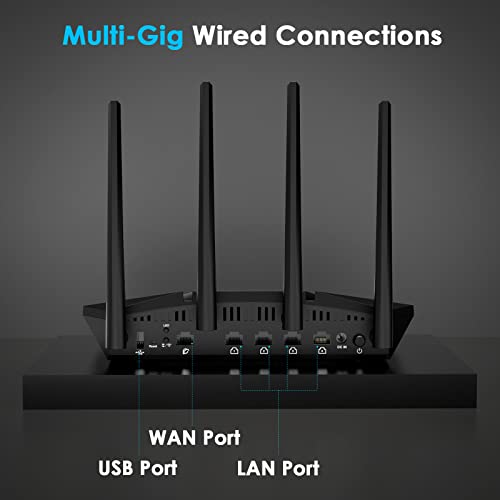 WiFi 6 Router - AX1800 Wireless Gaming Router with 1.8 Gbps, Dual Band ...