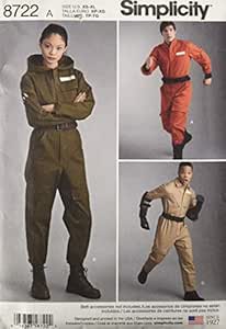 Amazon.com: Simplicity 8722 Teen and Adult Coverall Costume Sewing ...