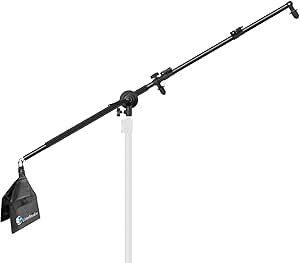 Amazon.com : LimoStudio Boom Arm with Light Stand Tripod Mount, Max 82 ...