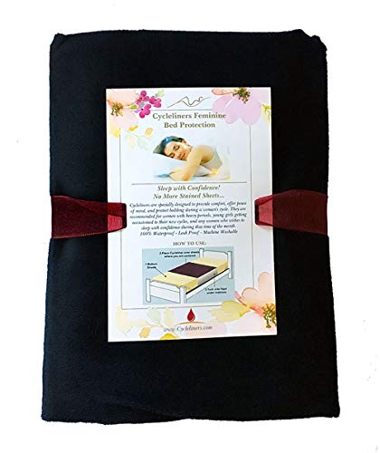 Cycleliners Period Bed Sheets Protector - Waterproof, Leakproof ...