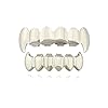 OOCC 18K Gold Silver Plated Hip Hop Vampire Fangs Teeth Grillz Caps Top ...