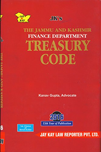 Buy JK's The jammu and kashmir Finance Department Treasury Code By ...