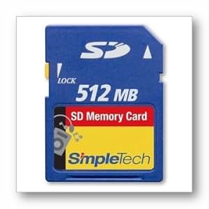 Amazon.com: SIMPLETECH 512MB SECURE DIGITAL CARD - 512 MB - SECURE ...