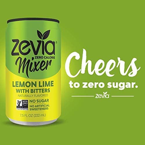 Zevia Zero Calorie Mixer, Lemon Lime With Bitters, 7.5 Fl Oz (Pack of 12) | Pricepulse