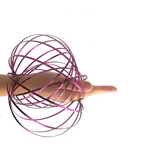 JRD&BS WINL Spinner Ring Arm Slinky Toy - Spinning Metal Globe Slides ...