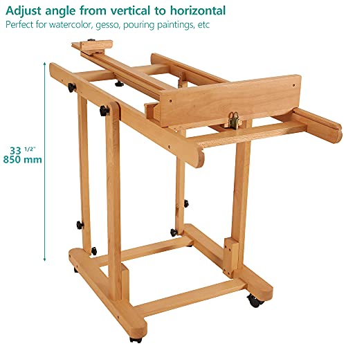 VISWIN Heavy-Duty Extra Large H-Frame Easel, Holds Canvas up to 82 ...