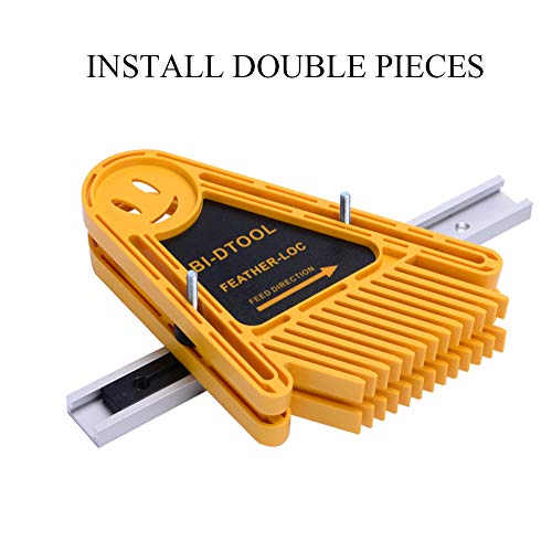BI-DTOOL Double Featherboards, Adjustable Feather Boards For Table Saw ...