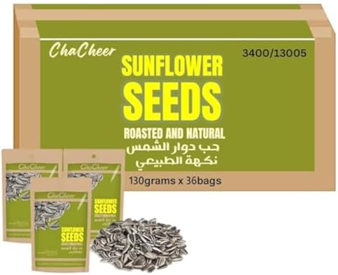 Chacheer Sunflower Seeds Roasted & Natural, 130g x 36 Pc's, Carton Packing, Premium Seeds price ...