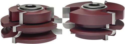 MLCS 11009 Katana Round Over Matched Rail and Stile Shaper Cutter, 2 ...