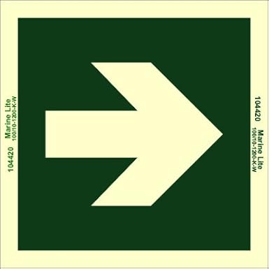 Sticker Signal IMO 104420 – Impa 334420 Vinyl Photoluminescent. Arrow ...