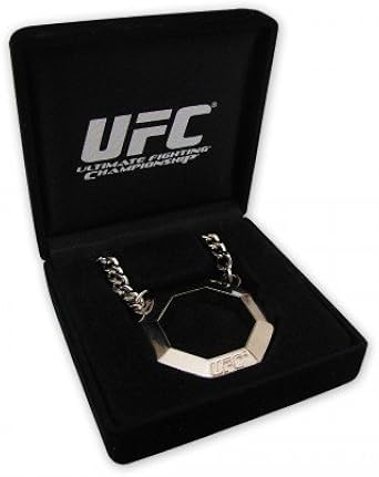 Amazon.com : UFC Men's Stainless Steel Octagon Necklace : Sports Fan ...
