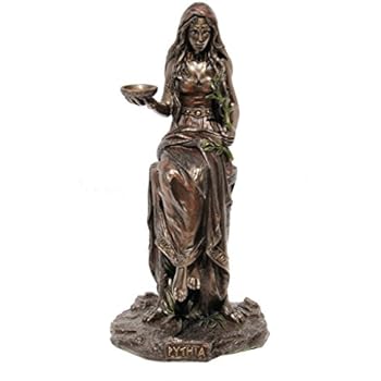 Amazon.com: The Oracle of Delphi `Pythia` Bronzed Statue: Home & Kitchen