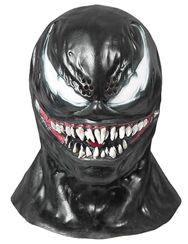 CHEALLTHION TOYS Venom Mask for Adult Latex Cosplay mask for Halloween ...