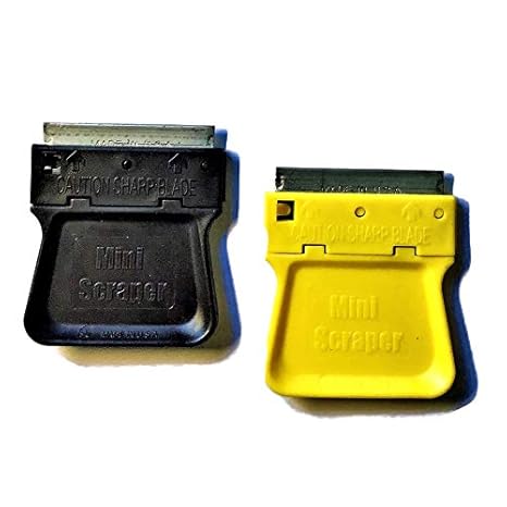MINISCRAPER 2 Mini Razor Blade Scrapers with 5 Metal Blade Pack USA ...