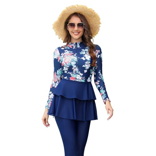 Rash Guard for Women Surfing Swimsuits Muslim Swimwear Long Sleeve ...