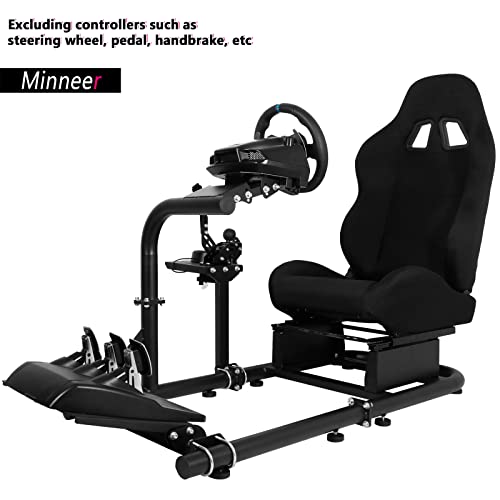 Minneer Super Driving Simulator Cockpit with Real Seat forLogitech G25 ...