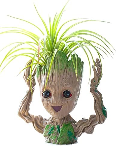 Baby Groot Planter Flower Pot - Baby Groot Head Flower & Succulent ...