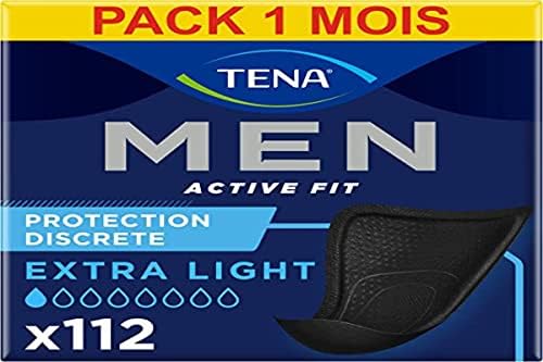 TENA Men Protective Shield, 112 Extra Thin Incontinence Liners (14 x 8 ...