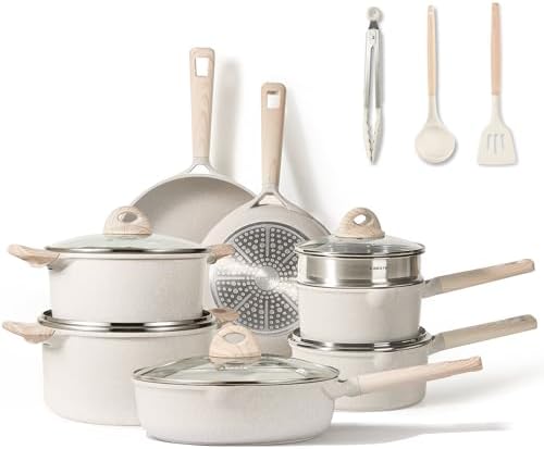 CAROTE 16pcs Pots and Pans Set Non Stick, Kitchen Cookware Sets, Large ...