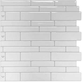 Amazon.com: Wallies Wall Decals, Subway Tiles Wall Stickers, 2 Sheets ...