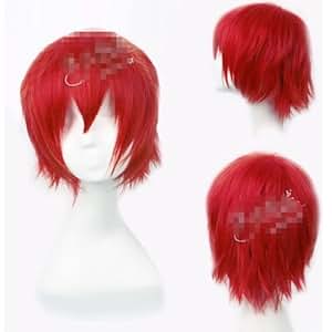 Amazon.com : Short Hair Wig Boy Cosplay Wig Red Fashion : Beauty