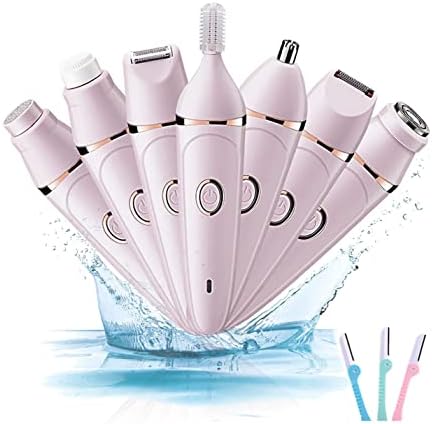 Electric Razor for Women,7 in 1 Painless Ladies' Electric Razor for ...