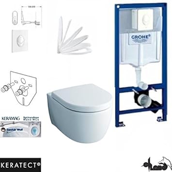 Keramag icon rimfree keratect – Eckventil waschmaschine