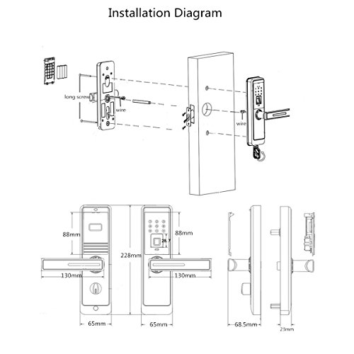 HARFO HL30 Keyless Touchscreen Keypad-HL30