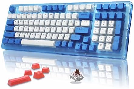 Womier K98 Mechanical Keyboard - 96% Blue Keyboard, Hot Swappable RGB ...